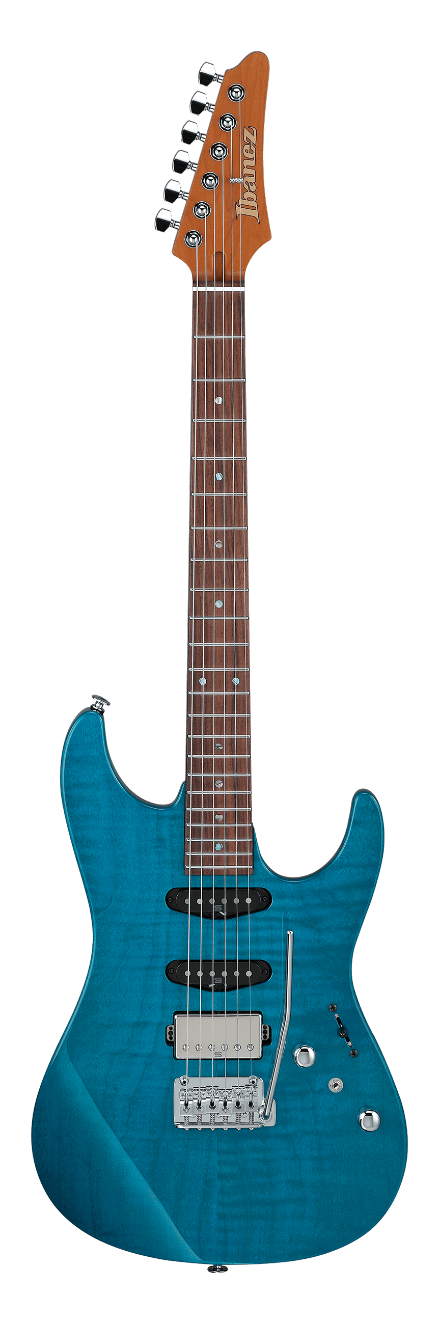 Ibanez MMN1-TAB Martin Miller Signature Trans Aqua Blue | Cookes