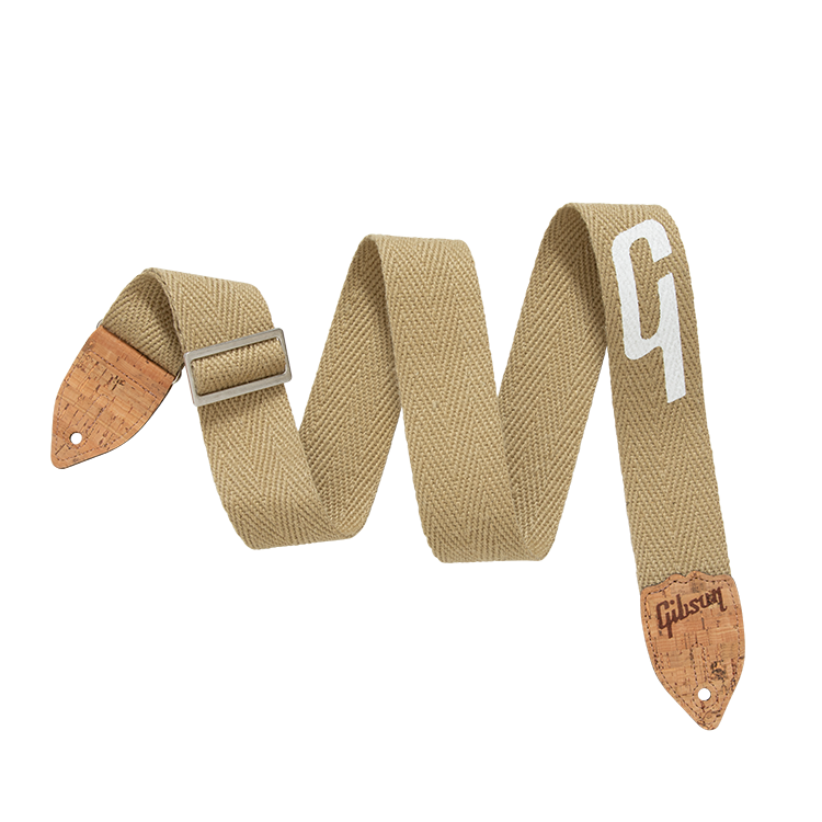 Gibson Hemp Guitar Strap / Cork Ends | Cookes